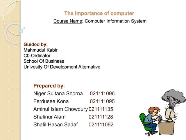 computers in our everyday lives | PPTX