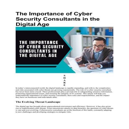 The Importance of Cyber Security Consultants in the Digital Age.pdf