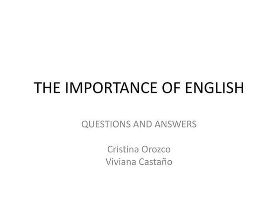 Why English | PPT