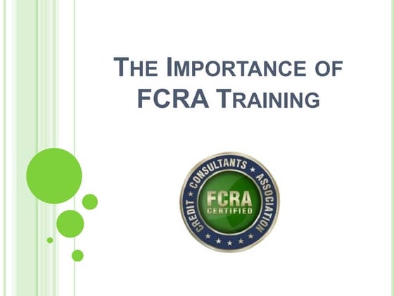 Mastering FCRA Training - A Compact Overview.pptx