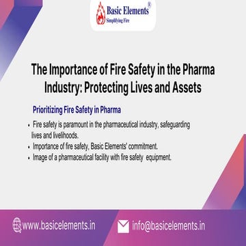 🔥 Fire Safety in Pharma: Beyond Compliance 🔥 | PPT