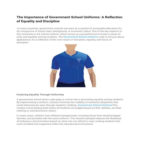 The Importance of Government School Uniforms.pdf