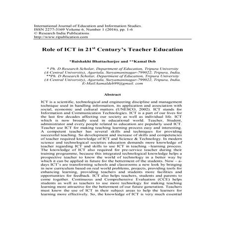 The importance of ict | PDF