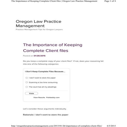 The importance of keeping complete client files | PDF