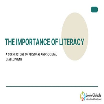 The Importance of Literacy and its power | PDF