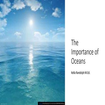 The importance of oceans | PPTX