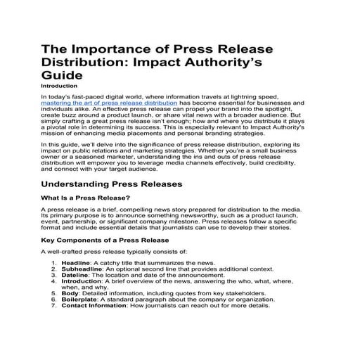 The Importance of Press Release Distribution_ Impact Authority’s Guide.docx