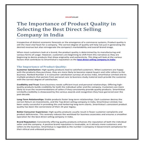 The Rise of Direct Selling in India Trends, Challenges, and ...