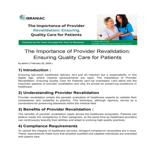 How Medical Revalidation Improves Patient Safety and Healthcare ...