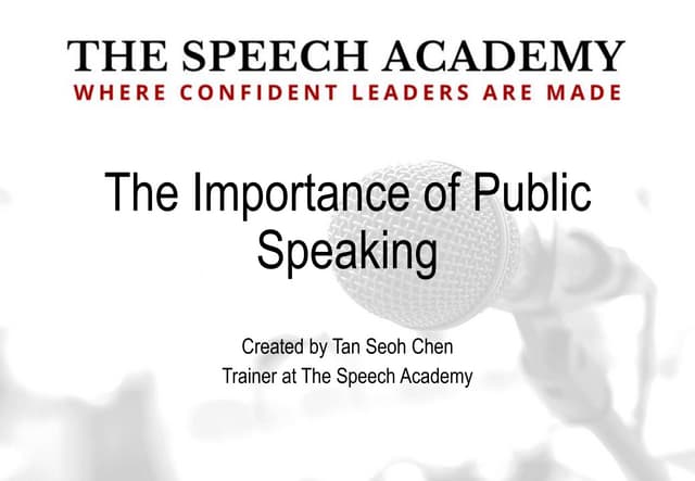 Public speaking | PPTX | Business Expos & Conferences | Events