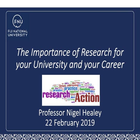 The importance of research for your university and your career | PDF