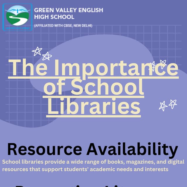 The Importance of School Libraries in cbse schools | PDF