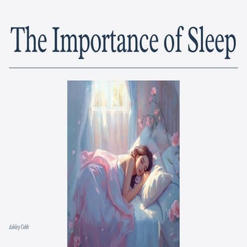The Importance of Sleep PowerPoint Example | PPTX