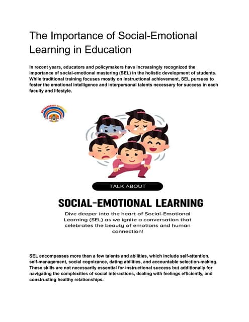 Social and Emotional Learning | PPT
