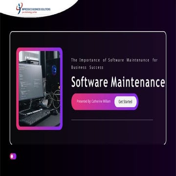 The Importance of Software Maintenance for Business Success | PPTX