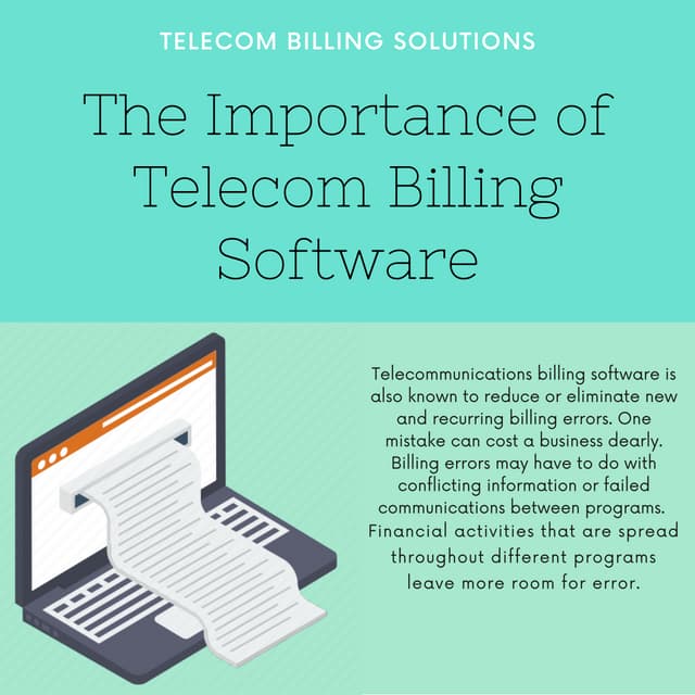 The importance of telecom billing software | PDF