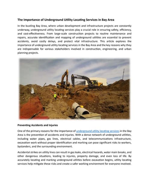 Methods Used During Utility Locating Services | PDF