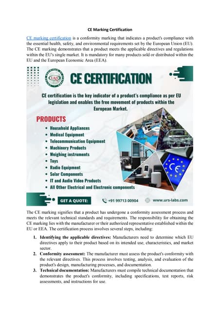 CE Certification-12-iso certification.ppt | Business | Business and Finance