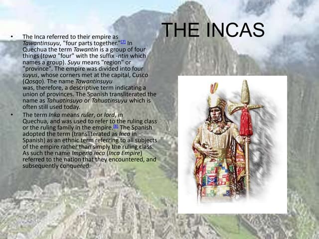 5. Incas | PPT | South America Travel | Travel Locations
