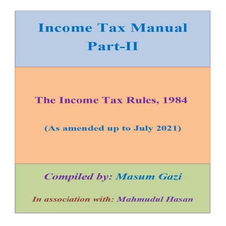 The Income Tax Rules 1984 updated up to July 2021 | PDF | Business ...