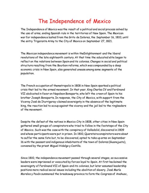 The war of spanish independence | PPT