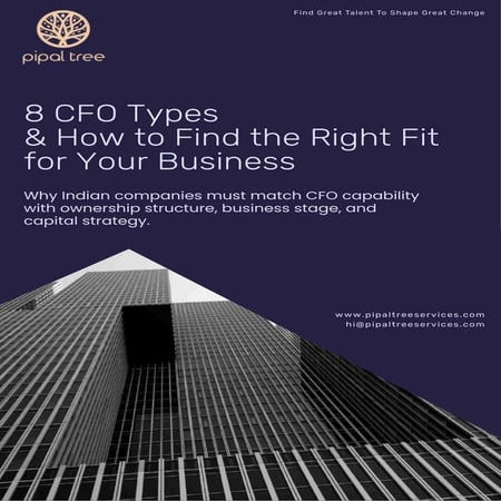 The Indian CFO Playbook - 8 CFO Types and How to Find the Right Fit for ...