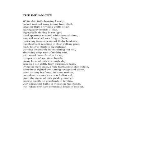 The Indian Cow | DOC