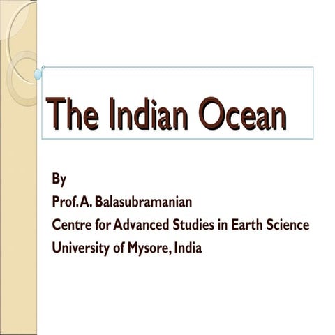The Indian Ocean | PPT