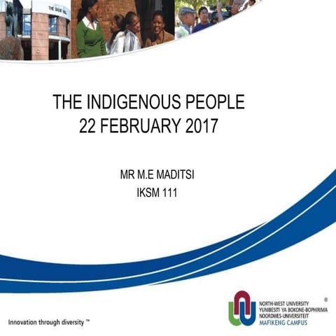 The indigenous people | PPTX