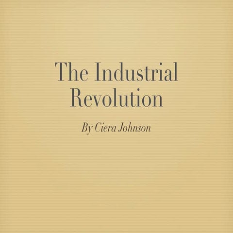 The industrial revolution | PPT