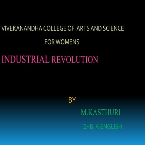 The industrial revolution | PPTX