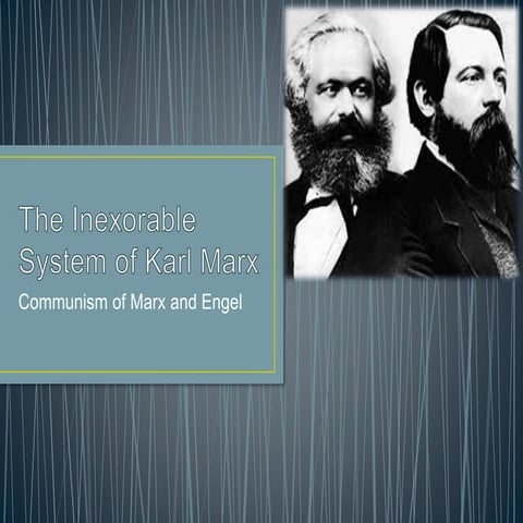 The inexorable system of karl marx report | PPTX | Economy | Business ...