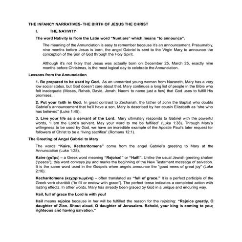 THE INFANCY NARRATIVES or the NATIVITY STORY.docx