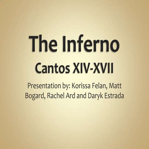 The inferno | PPTX