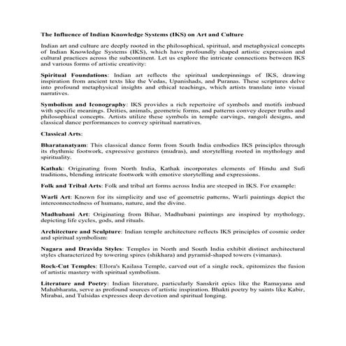 The Influence of Indian Knowledge Systems (IKS) on Art and Culture.pdf