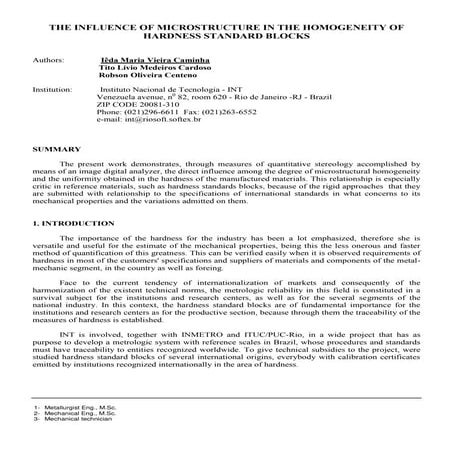 Quantitative metallography