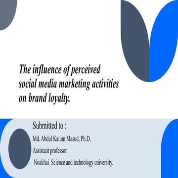 The influence of perceived social media marketing activities.pptx
