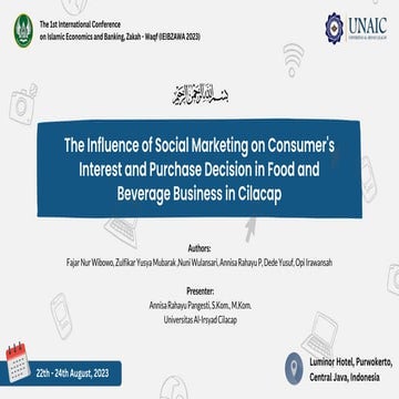 The Influence of Social Marketing on Consumer Interest and Purchase ...