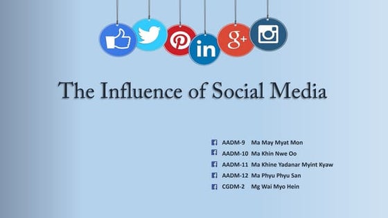 Impact of social media in our life | PPT