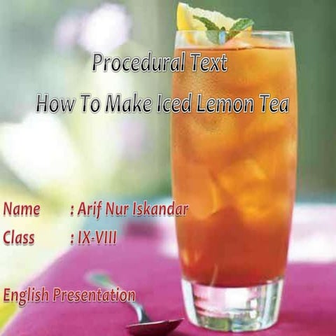 The ingredients | PPT