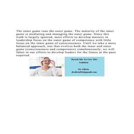 The inner game runs the outer game. The maturity of the in.docx