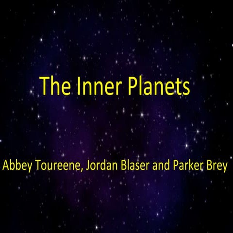 The Inner Planets 3 | PPT
