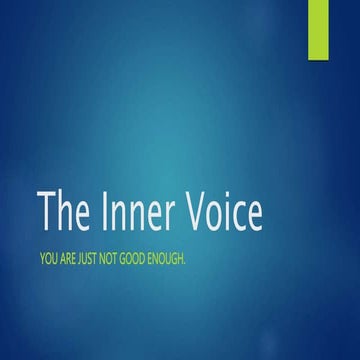 The Inner Voice | PPTX