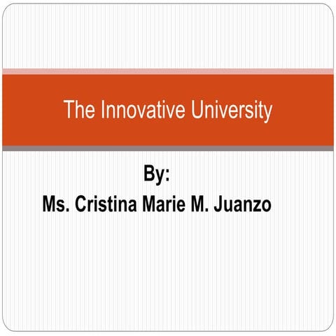 The innovative university | PPTX