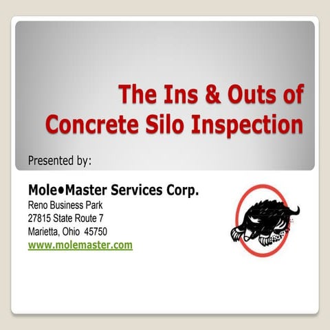 The Ins & Outs of Concrete Silo Inspection | PDF
