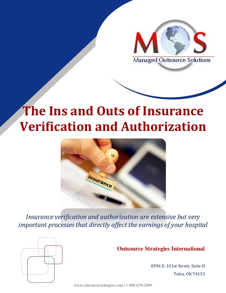The ins and outs of insurance verification and authorization