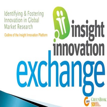 The Insight Innovation Platform Overview | PPTX | Business Expos ...