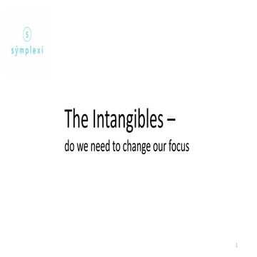 Webinar : The Intangibles – Do We Need to Change Our Focus | PDF | Auto ...