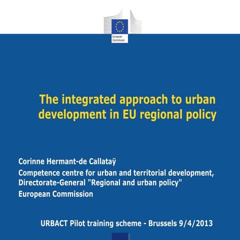 The integrated approach to urban development in EU | PPT