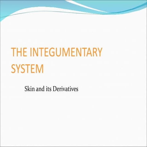 Comparative anatomy of Integumentary System | PPT